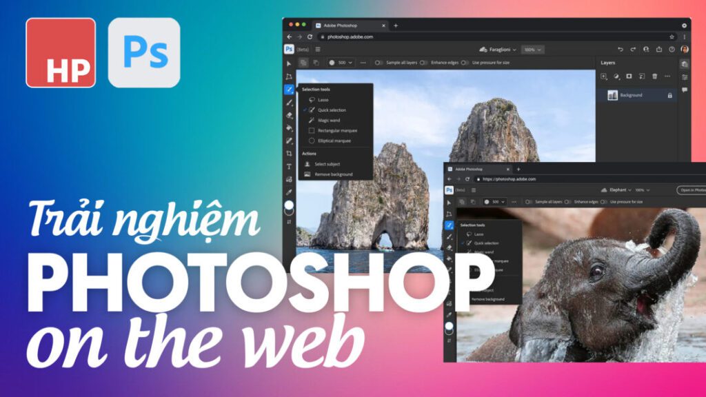 Trải nghiệm Photoshop online (on the web) - Hoàng Phúc Photo
