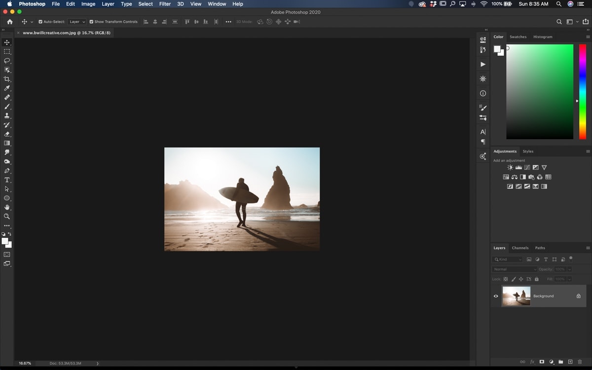 60s tìm hiểu ngay về Screen Mode trong Photoshop